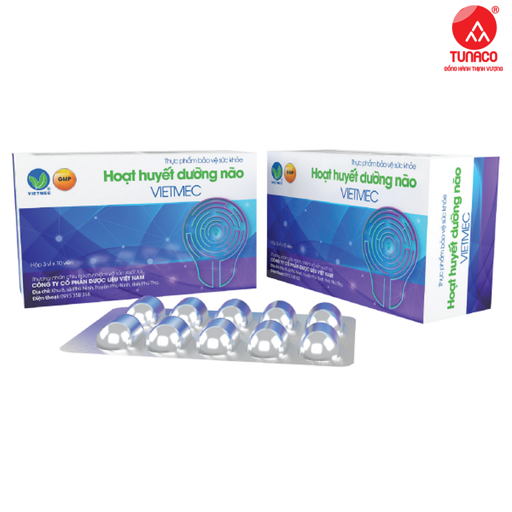 Hoạt huyết dưỡng não Vietmec - Tunaco